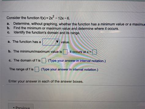 answered consider the function f x 2x 12x … bartleby