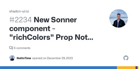 New Sonner Component RichColors Prop Not Overriding Default Colors