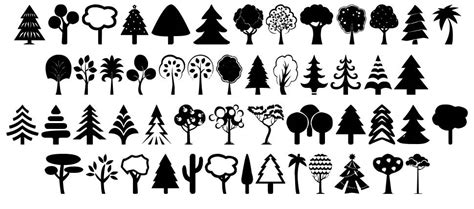 Tree Icons Font By Woodcutter FontRiver