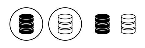 Database Icon Server Icon Storage Royalty Free Vector Image