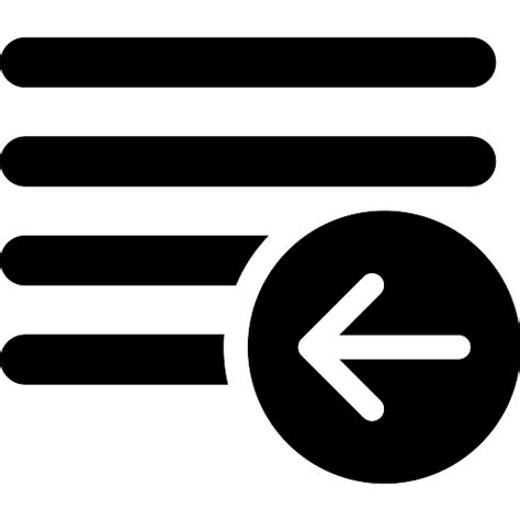 Text Grammar Arrow Left Icon Svg Png Free Download