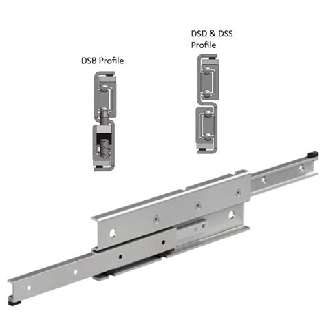 DS Series 100 Extension Rails Concept Latch Lock Hinge