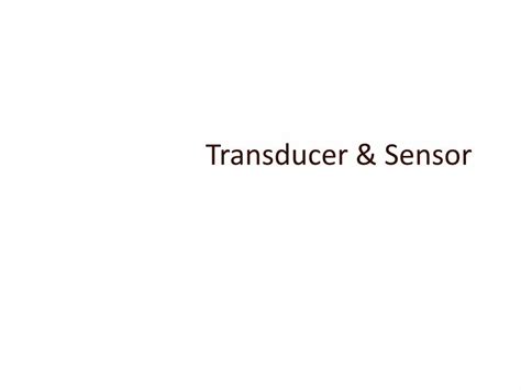 Pdf Transducer And Sensor Dokumen Tips
