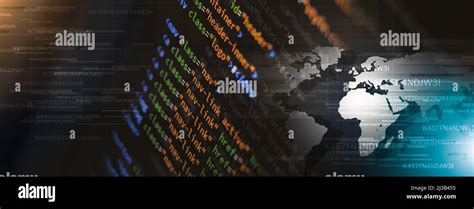 web technology programming coding language banner developing for