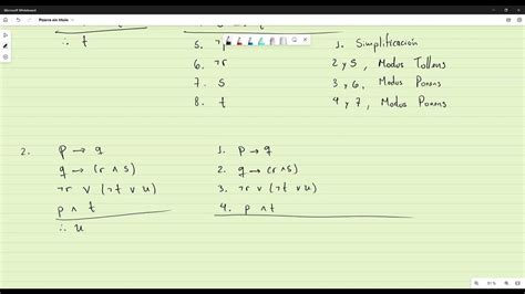 Validez De Argumentos Ejercicios Reglas De Inferencia Para