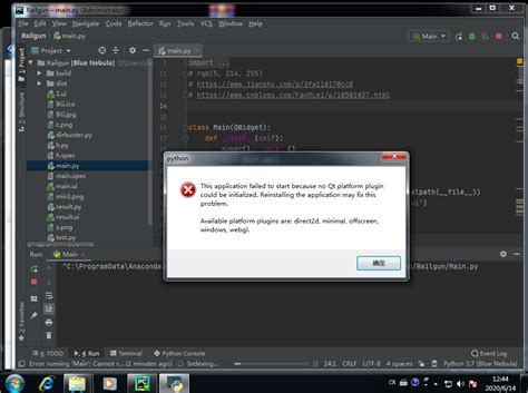 Python Application Failed To Start Because No Qt Platform Plugin