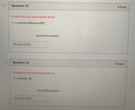 Solved Problem Sets And Frozensets List Array Tuple Chegg