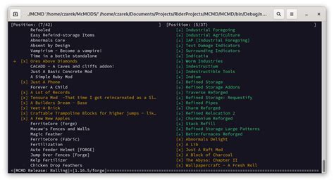 Github Owczarekgitmcmd A Cli App For Downloading Minecraft Mods