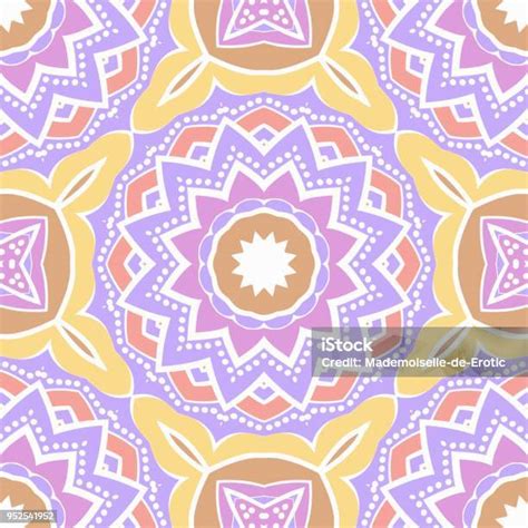 꽃 스타일에 기하학적 패턴입니다 민족 장식입니다 벡터 일러스트입니다 현대적인 인테리어 디자인 패션 섬유 인쇄 벽지에 대 한 0명에 대한 스톡 벡터 아트 및 기타 이미지