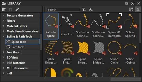 Working With Path And Spline Tools Substance 3d Designer