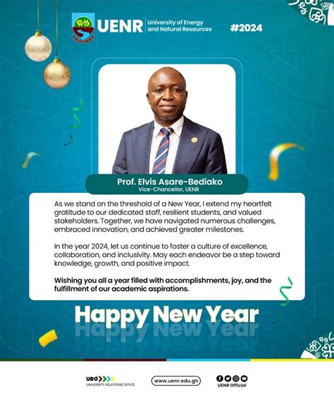 Newyear2024 Uenrishome University Of Energy And Natural Resources Uenr
