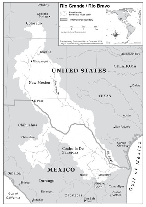 Rio Granderio Bravo River Basin Program In Water Conflict Management