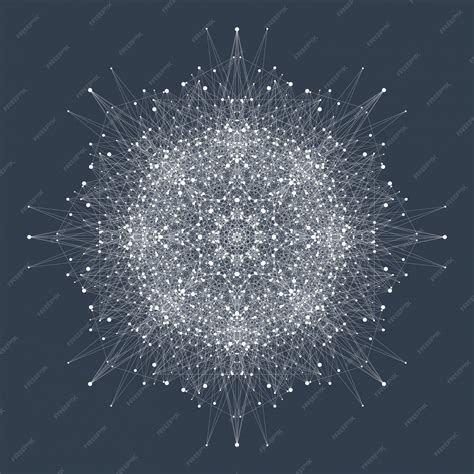 양자 컴퓨팅 기술 개념입니다 딥 러닝 인공 지능 파도 흐름 점 선 양자 그림 프리미엄 벡터