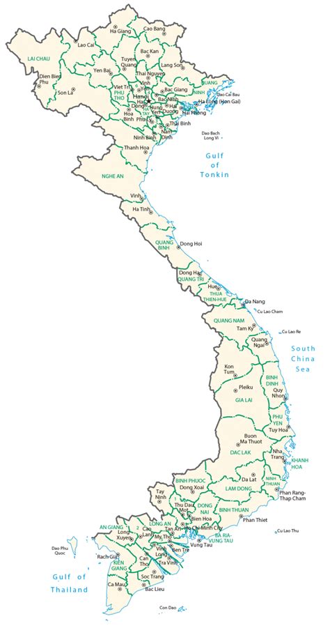Vietnam Map Provinces Vietnam Map Locations And Geography Of