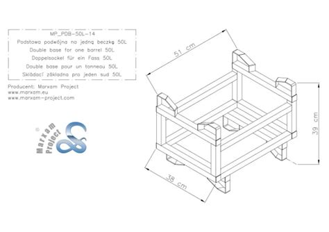 Barrel Base For One Barrel 50l Marxam Project