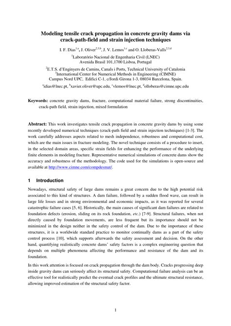 Pdf Modeling Tensile Crack Propagation In Concrete Gravity Dams Via Crack Path Field And