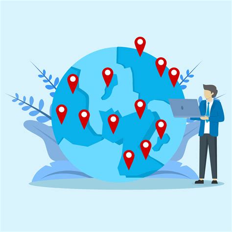 Professional Businessman Analyzing International Map With Pointer Global Business Research