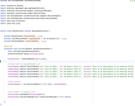 Custom Recycler View In Android Java By Thirdy Gayares