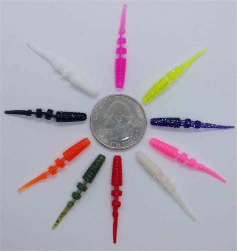 Panfish Plastics 14 Skeleton Worms 8 Ct Etsy