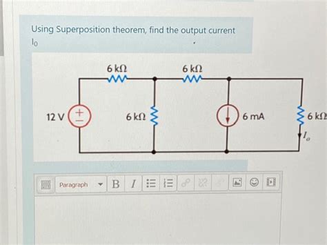 Solved Using Superposition Theorem Find The Output Current Chegg