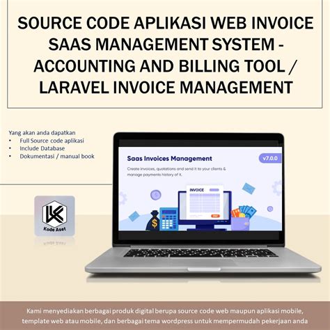 Jual Source Code Aplikasi Web Invoice Saas Management System Accounting And Billing Tool