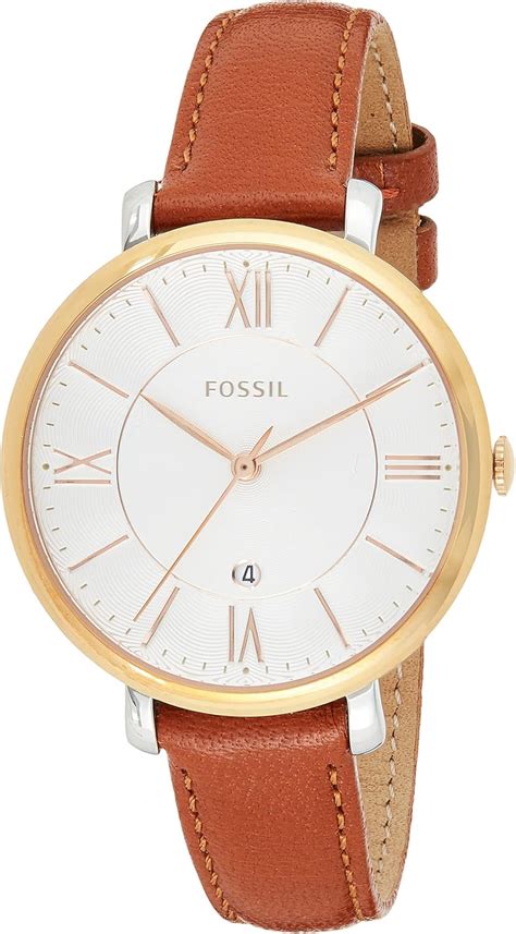 Fossil Women S Analog Quartz Watch With Leather Strap Es Fossil Amazon Co Uk Fashion