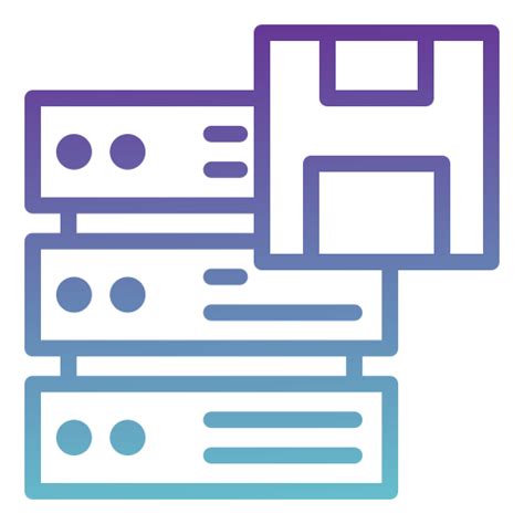 database file generic gradient icon