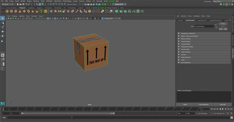Cardboard Box Model Uv Mapping In Maya Bailey Brian