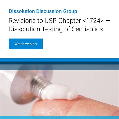 Muhammad L On Linkedin Revisions To Usp Chapter 1724 Dissolution