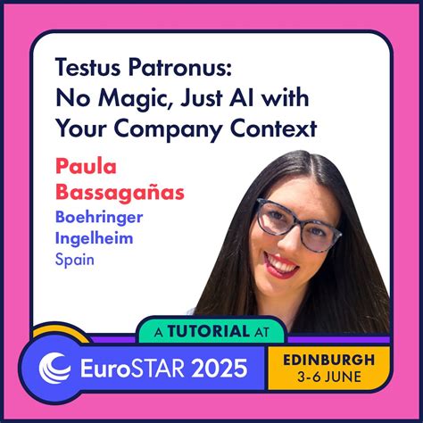 Eurostar Conference On Linkedin Eurostar2025 Aitesting Softwaretesting Qa Testautomation