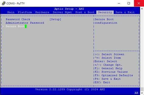 How To Enable And Disable Secure Boot In BIOS Advantech ESG Service Center