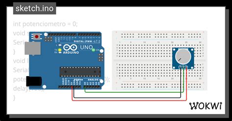 Potenciômetro Wokwi Esp32 Stm32 Arduino Simulator