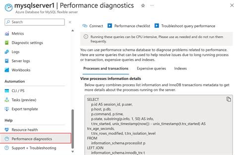 Performance Diagnostics For Azure Database For Mysql Flexible Server