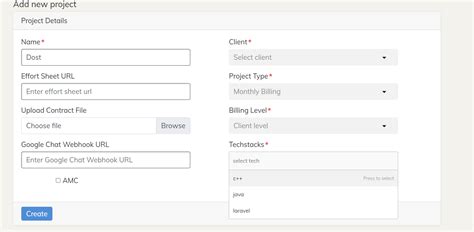 adding techstack functionality store in database by kanuj365 · pull