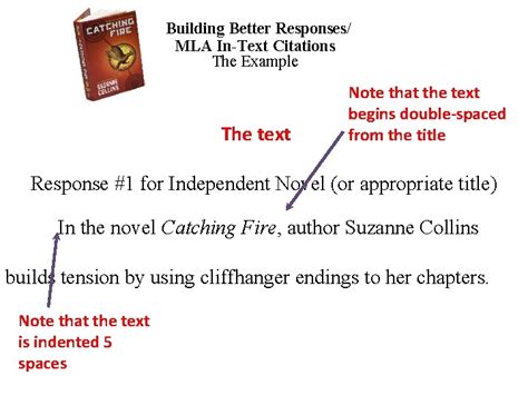 Building Better Responses MLA InText Citations The Example