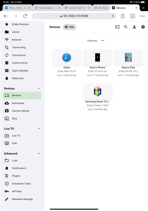 Duplicate Devices Listed Synology Emby Community