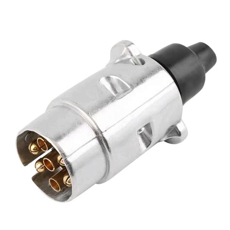 12v 7 Pin Round Trailer Connector Male And Female Rv Light Plug