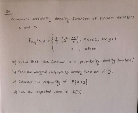 Solved Probability Density Function Of Gaussian Random Variables Let