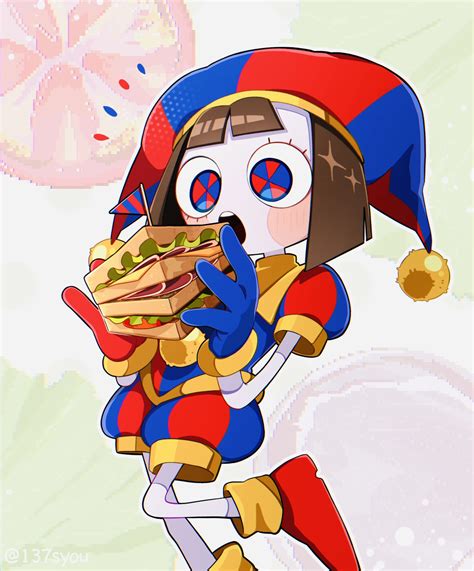 Pomni Is Trying To Eat A Sandwich🥪 Pomni Know Your Meme