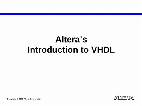 Pdf Alteras Introduction To Vhdl Here Is · Pdf File · 2001