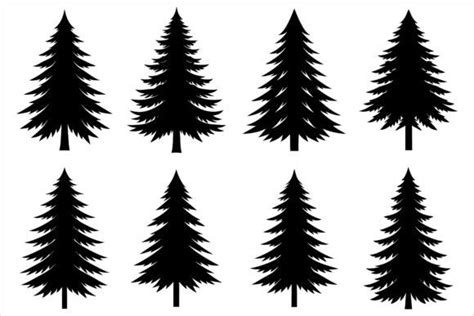 Vector Pine Tree For Design Graphic By BINDASBIPLOB Creative Fabrica