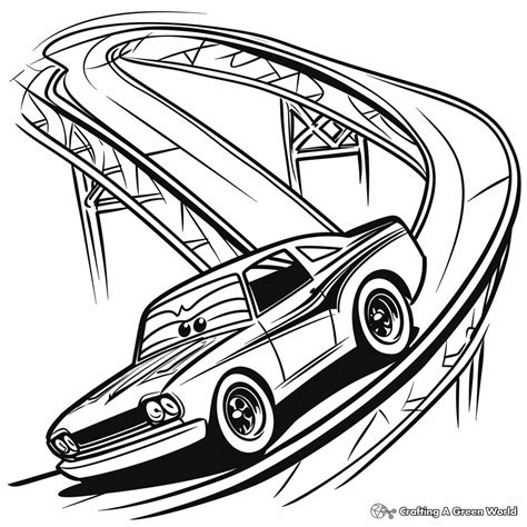 Hot Wheels Coloring Page Kendrick Printable