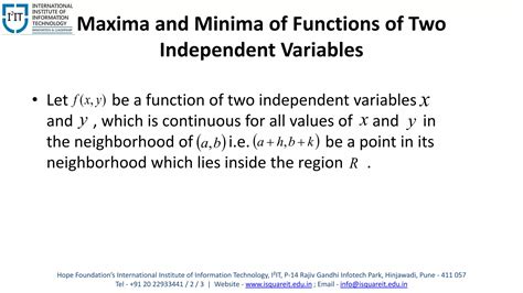 engineering mathematics maxima and minima pptx