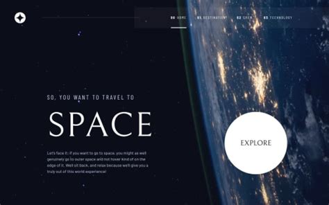Frontend Mentor Space Tourism Multi Page Website Html Css Js Flexbox Grid Coding