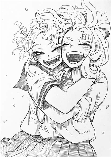 Uraraka Ochako And Toga Himiko Boku No Hero Academia Drawn By