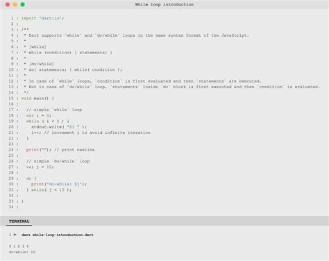 🎯 Dart Dartlang Introduction While And Do While Loops By Uday Hiwarale Rundart Medium