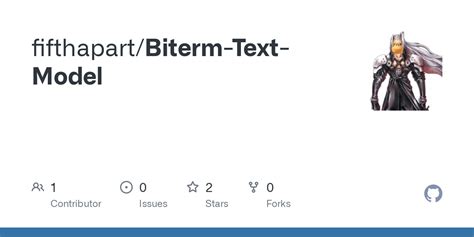 Github Fifthapartbiterm Text Model