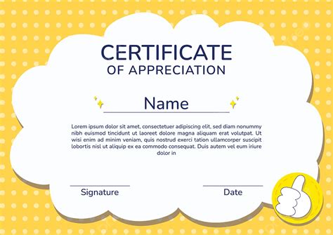 Simple Style Certificate Template Vector Template Download On Pngtree