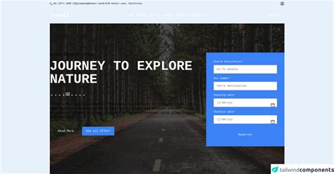 Home Travel Tailwind Css By Maxacrea