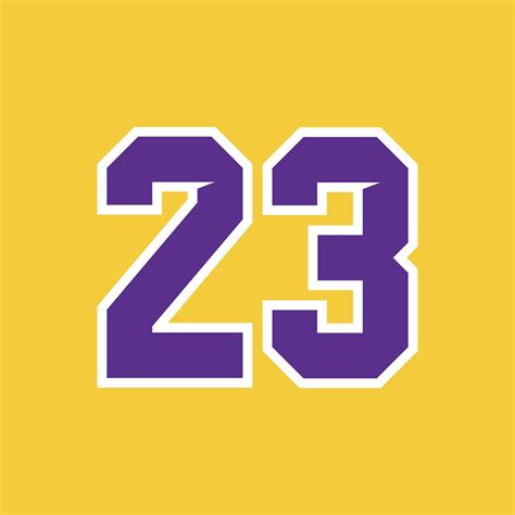 Basketball Sport Number Vector Template 23 23554194 Vector Art At Vecteezy